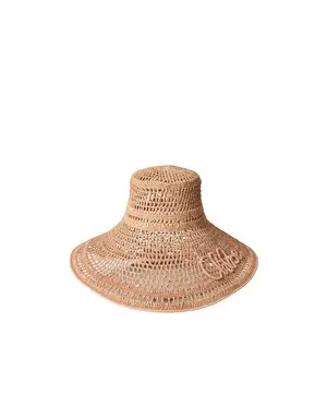 Chloé Raffia Floppy Hat - No