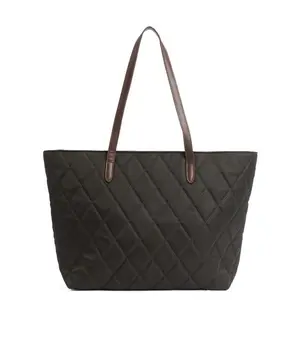 Barbour Solid Color Shoulder Bag - Black