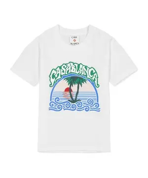 Casablanca Crewneck Shortsleeve Tee - White
