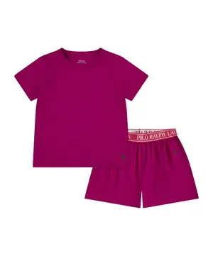 Polo Ralph Lauren Short Sleeve Pyjama Set - Purple