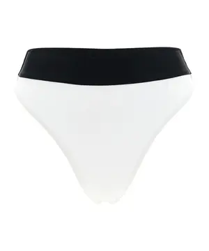 Goldbergh Oceane High-leg Bikini Briefs - White/black