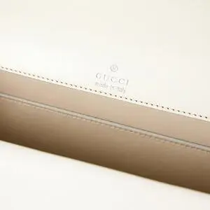 Gucci Smooth Leather Flap Crossbody Bag