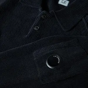 C.P. COMPANY Midweight Knit Polo Sweater