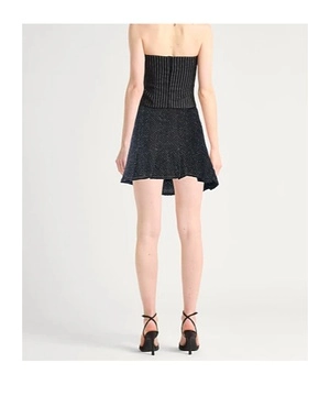 GANNI Pleated Wrap Dress With Clasps