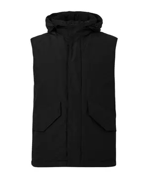 Stone Island Sleeveless Hooded Padded Gilet - Black