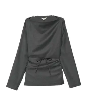 Barena Venezia Draped Neck Tiewaist Longsleeve Top