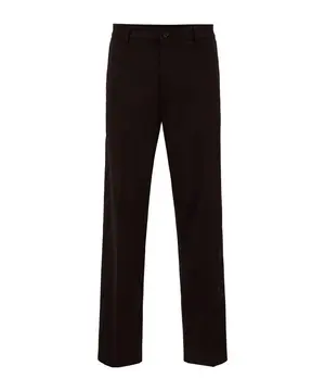 Hugo Boss Solid Color Casual Long Pants - Black
