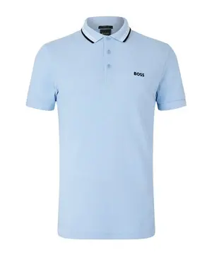Hugo Boss Solid Color Polo Shirt - Blue