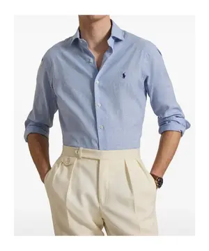 Polo Ralph Lauren Logo Embroidered Curved Hem Shirt