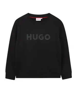 Hugo Boss Minimalist Crewneck Longsleeve Top - Black