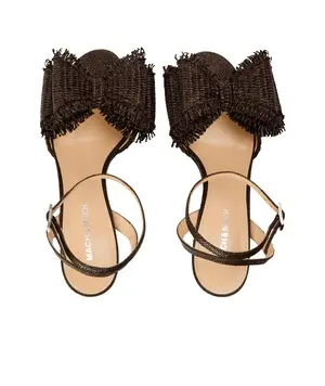 MACHMACH Mach & Mach Raffia Heeled Sandals