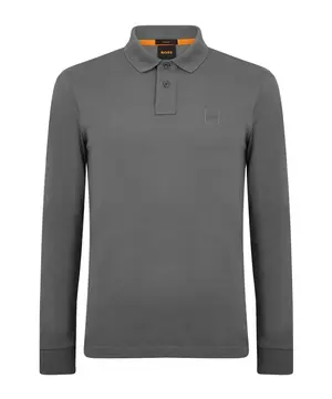 Hugo Boss Solid Color Polo Shirt - Gray