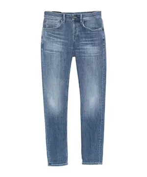 DONDUP Faded Whiskered Jeans - Blue