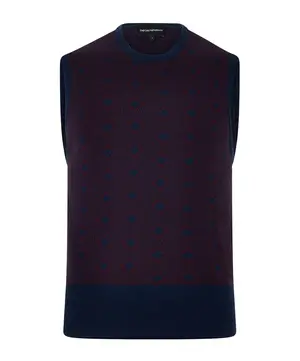 Emporio Armani Crewneck Jacquard Waistcoat