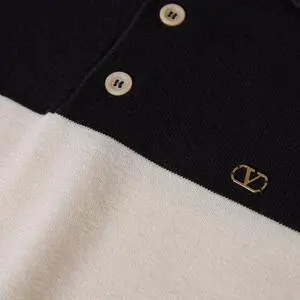 Valentino Garavani Shortsleeve Knit Polo Shirt