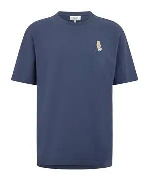 Maison Kitsuné Fox-patterned T-shirt - Blue
