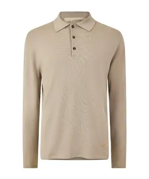 Valentino Garavani Longsleeve Knit Polo - No