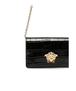 Versace Medusa '95 Croc-effect Shoulder Bag