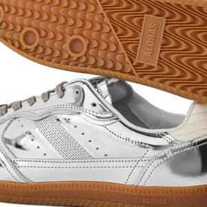 ALOHAS Minimalist Versatile Metallic Low-top Trainers - No