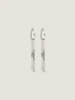 Givenchy Tape Earrings In Metal And Enamel
