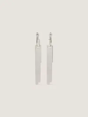 Givenchy Tape Earrings In Metal And Enamel