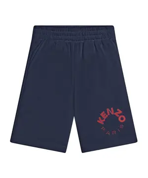 Kenzo Logo Print Elasticated Waistband Shorts