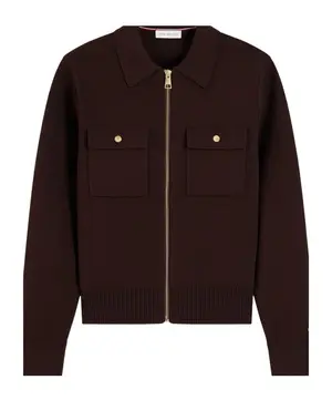 Tommy Hilfiger Zipup Knit Jacket - Black