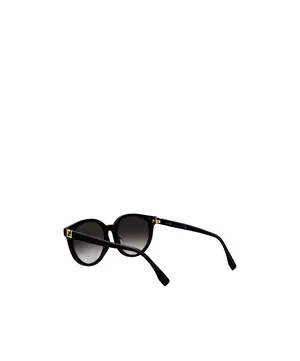 Fendi Forever Round Frame Sunglasses With Letter Logo