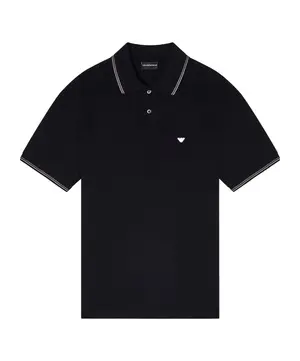 Emporio Armani Shortsleeve Polo Shirt - Black