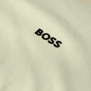 Hugo Boss Green T-shirt With Logo Design Stretch Cotton