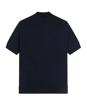 Fred Perry Knitted Short Sleeve Polo Shirt
