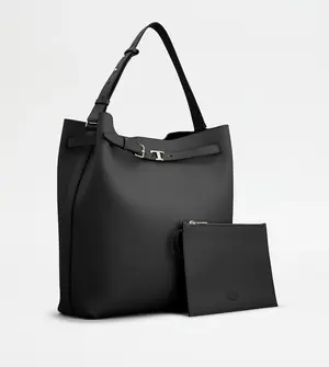 TOD'S Leather Belted Tote Bag