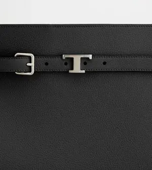 TOD'S Leather Belted Tote Bag