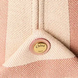 Chloé Striped Canvas Tote Bag