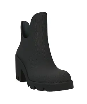 Burberry Solid Color Waterproof Ankle Boots