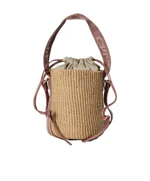 Chloé Woven Tote Bag With Drawstring Closure