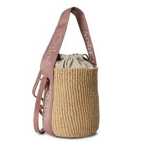 Chloé Woven Tote Bag With Drawstring Closure