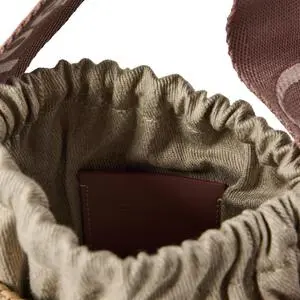 Chloé Woven Tote Bag With Drawstring Closure