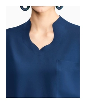 Giorgio Armani Loose Blouse In Technical Cady