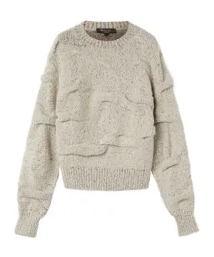 Loro Piana Crewneck Knit Sweater With Textured Detailing