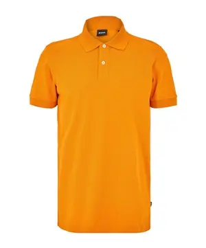 Hugo Boss Firenze Short-sleeve Polo Shirt With Logo Detail - Orange