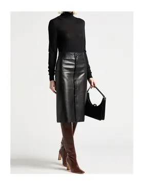 Saint Laurent Wool Turtleneck Long Sleeve Pullover