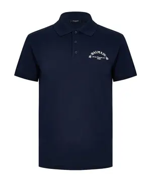 Balmain Printed Polo Shirt