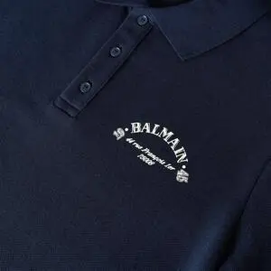 Balmain Printed Polo Shirt