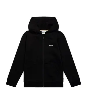 Hugo Boss Full-zip Hooded Sweatshirt - Black
