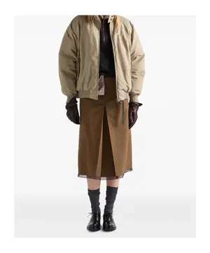 Prada Technical Poplin Down Jacket With Goose Down Padding