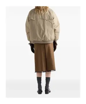 Prada Technical Poplin Down Jacket With Goose Down Padding