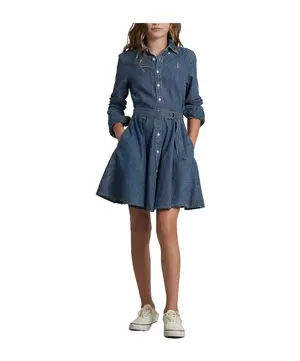 Polo Ralph Lauren Denim Shirt Dress With Belt