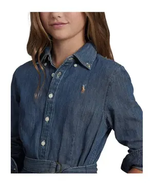 Polo Ralph Lauren Denim Shirt Dress With Belt