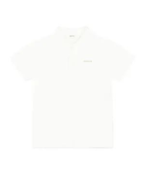Versace Simple Polo Shirt - White